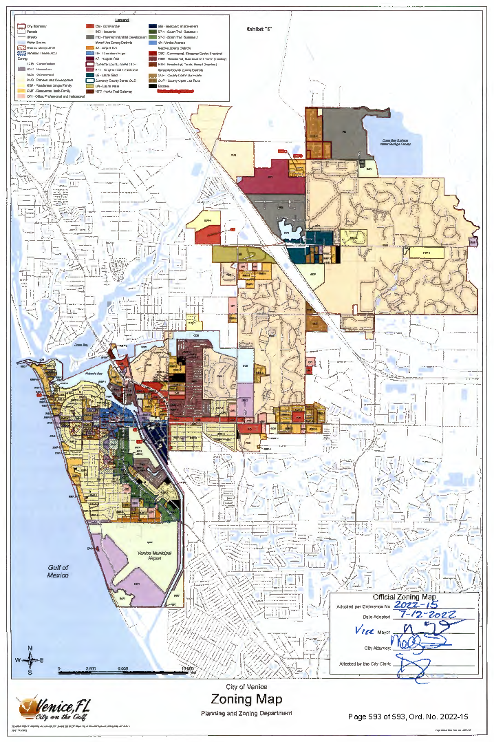 Venice Zoning Map