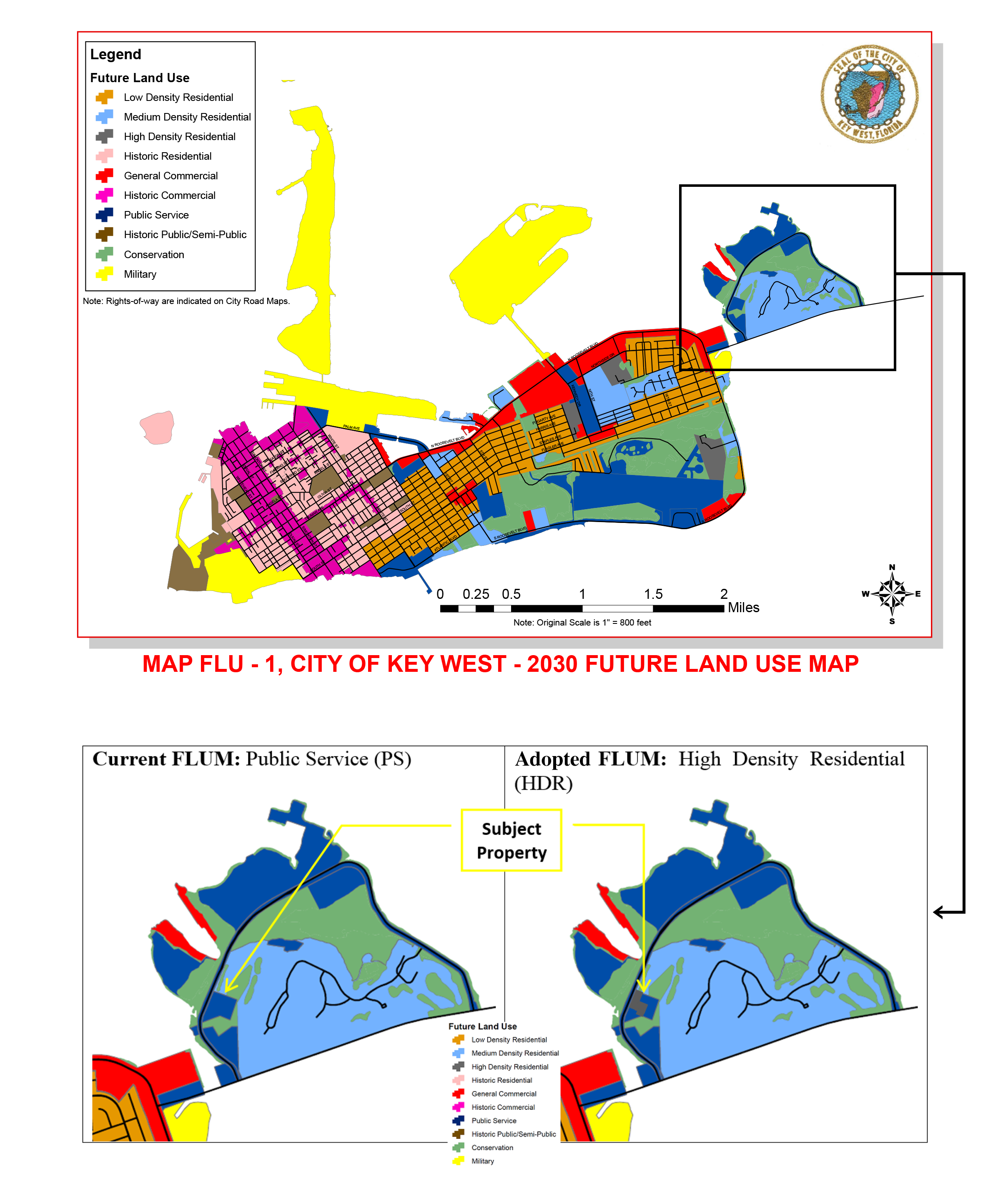 Key West Zoning Map