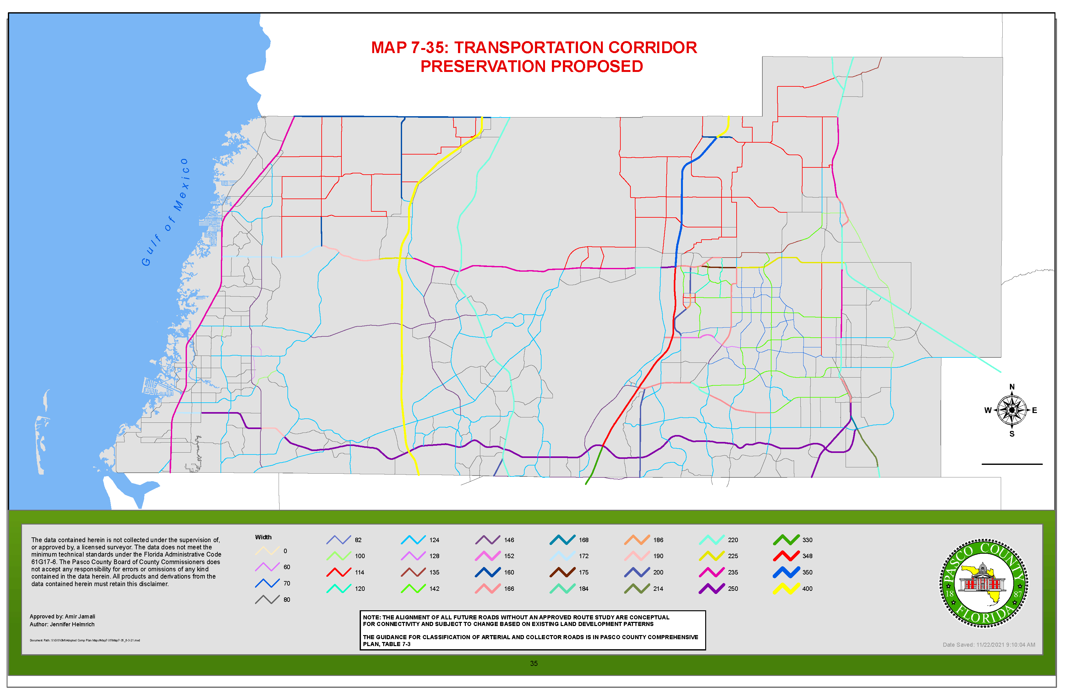 Pasco County Florida Street Map